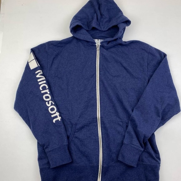 Microsoft | Jackets & Coats | Microsoft University Hoodie Full Zip Mens ...